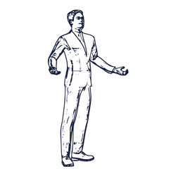 Businessman Wizard Pose Vector Images (13)