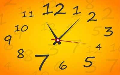 Clock face set up your time Royalty Free Vector Image
