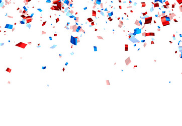 Follow us sign over cut out ribbon confetti Vector Image