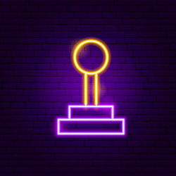Cyber game neon icons Royalty Free Vector Image