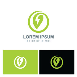 Energy efficiency logo Royalty Free Vector Image