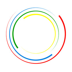Circular round frame logo Royalty Free Vector Image