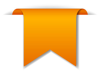 Orange banner design on white background Vector Image