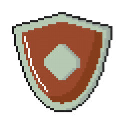 Pixel Shield Vector Images (over 2,000)