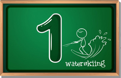 Number 1 Royalty Free Vector Image - VectorStock