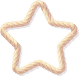 Realistic rope frame Royalty Free Vector Image
