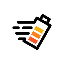 Fast mobile logo template design Royalty Free Vector Image