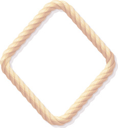 Realistic rope frame Royalty Free Vector Image