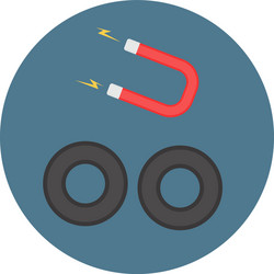 Energetic magnets on a white background Royalty Free Vector