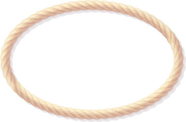 Realistic fiber ropes curve rope nautical cord Vector Image