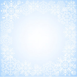 Snowflakes frame Royalty Free Vector Image - VectorStock