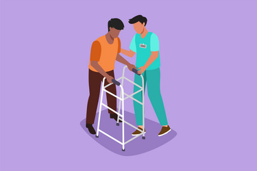 Cartoon flat style drawing leg fracture patient Vector Image