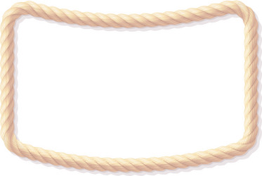 Realistic rope frame Royalty Free Vector Image