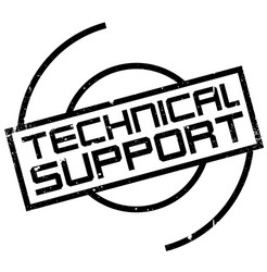 Technical support rubber stamp Royalty Free Vector Image
