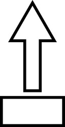 Pull up outline icon Royalty Free Vector Image