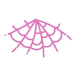 Neon spider web Royalty Free Vector Image - VectorStock