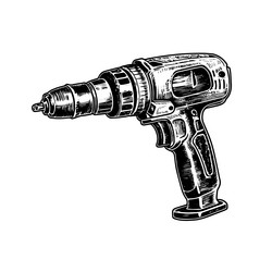 Electric Drill Machine Sketch