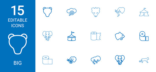 Big icons Royalty Free Vector Image - VectorStock