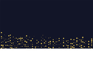 Magic stars on night sky rain golden Royalty Free Vector