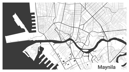 Metro manila map Royalty Free Vector Image - VectorStock