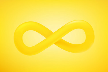 Infinity sign from glowing red neon line Vector Image