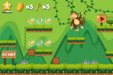 Jumping Monkey Vector Images (over 1,000)