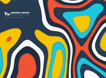 Seamless pattern set with 3d abstract background Vector Image