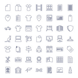 100 blank icons Royalty Free Vector Image - VectorStock