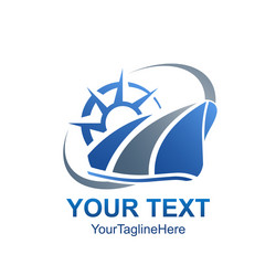 Point compass logo icon design Royalty Free Vector Image