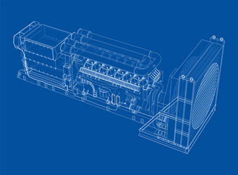 Diesel Engine Blueprint Vector Images (over 380)