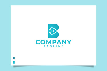 Letter b medical logo Royalty Free Vector Image