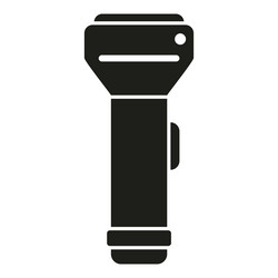 Old flashlight icon outline travel Royalty Free Vector Image