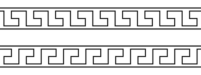 Seamless greek key patterns Royalty Free Vector Image