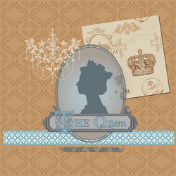 Set of vintage royalty design elements Royalty Free Vector