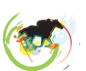 Horse Stampede Vector Images (74)
