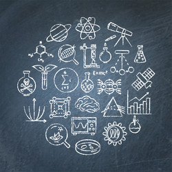 Chalkboard Science Vector Images (over 10,000)
