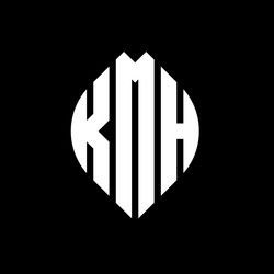 Kmh logo letter design Royalty Free Vector Image
