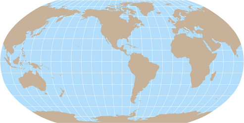 World Map in Robinson Projection with Vector Images (45)