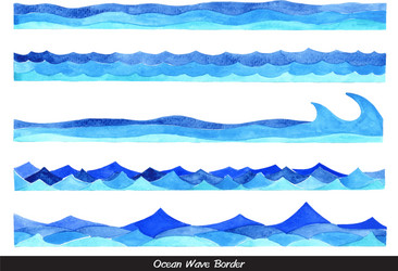 Ocean Waves Border Clipart