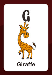 Giraffe Flashcard Vector Images (99)