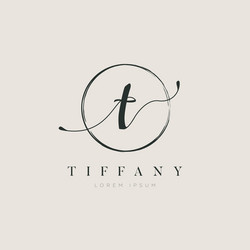 Simple elegant initial letter type l logo sign Vector Image