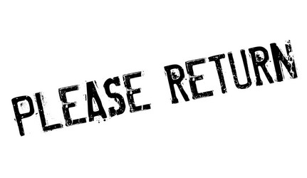 Please return rubber stamp Royalty Free Vector Image
