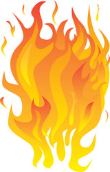 A big fire Royalty Free Vector Image - VectorStock