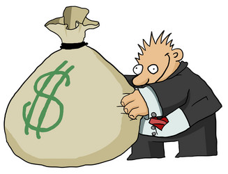 Money Bag with Dollar Sign Royalty Free Vector Image