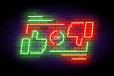 Blue neon like sign Royalty Free Vector Image - VectorStock