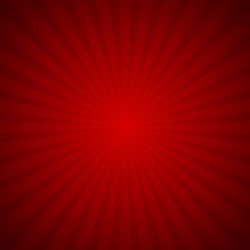 Sun rays sunburst on red color background Vector Image