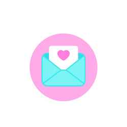 Love letter icon Royalty Free Vector Image - VectorStock