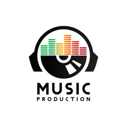 Voice over logo design concept isolated on white Vector Image