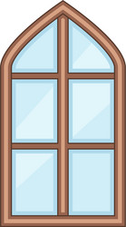 Round window frame icon cartoon style Royalty Free Vector