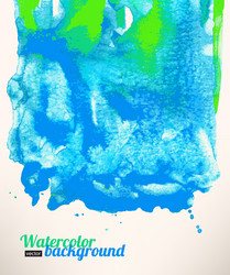 Green watercolor background Royalty Free Vector Image